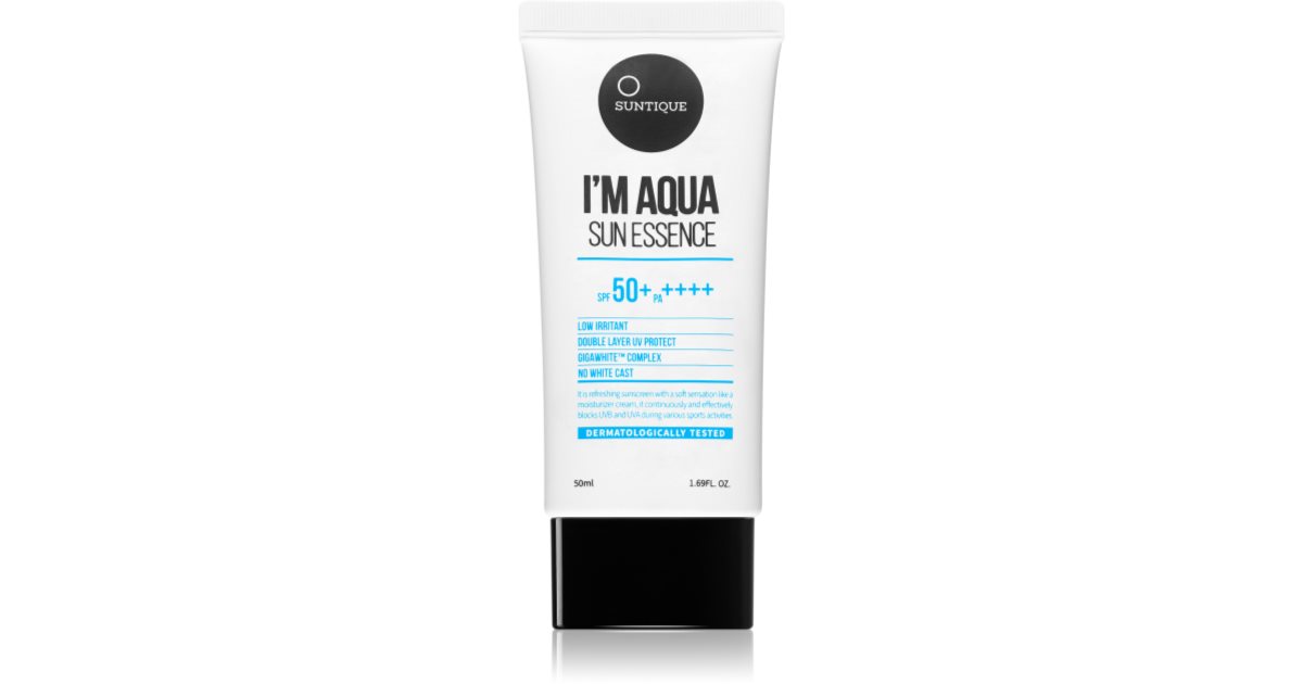 SUNTIQUE I'M AQUA Sun Essence Gel Moisturising Protective Gel SPF 50 ...