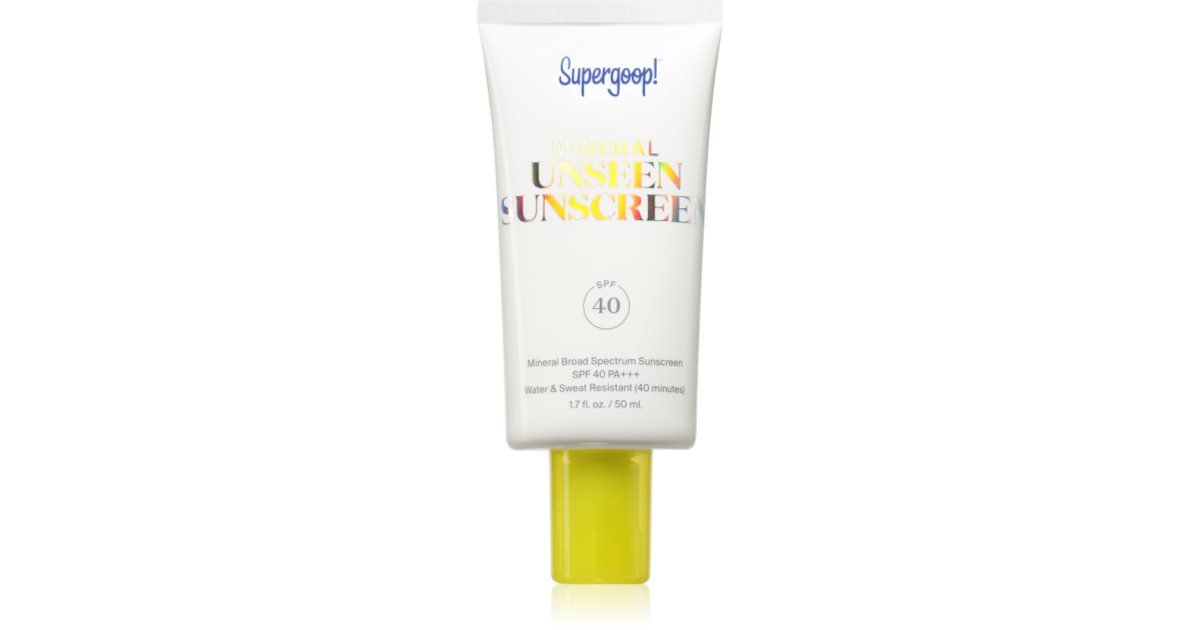 Supergoop! Mineral Unseen Sunscreen mineral sun cream SPF 40 | notino.co.uk
