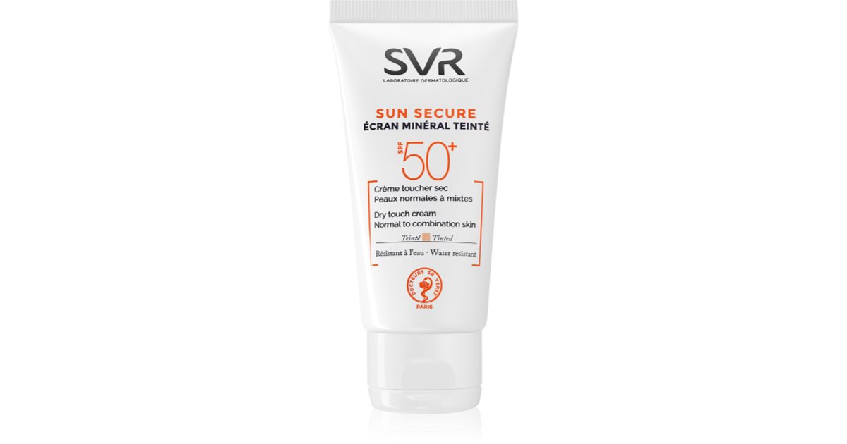 SVR Sun Secure Mineral Tinted Cream for Normal to Combination Skin SPF ...