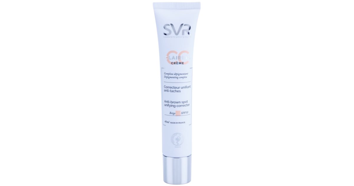 SVR Clairial Unifying CC Cream for Hyperpigmentation SPF 50 | notino.co.uk