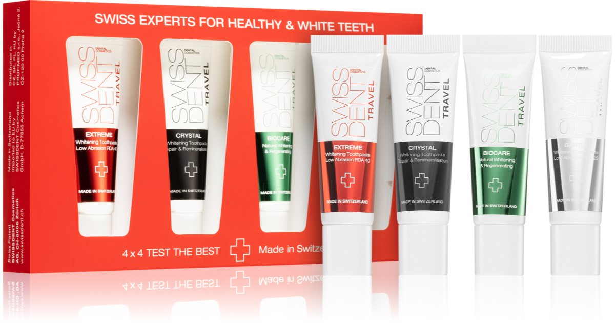 Swissdent 4x4 Test The Best dental care set | notino.co.uk