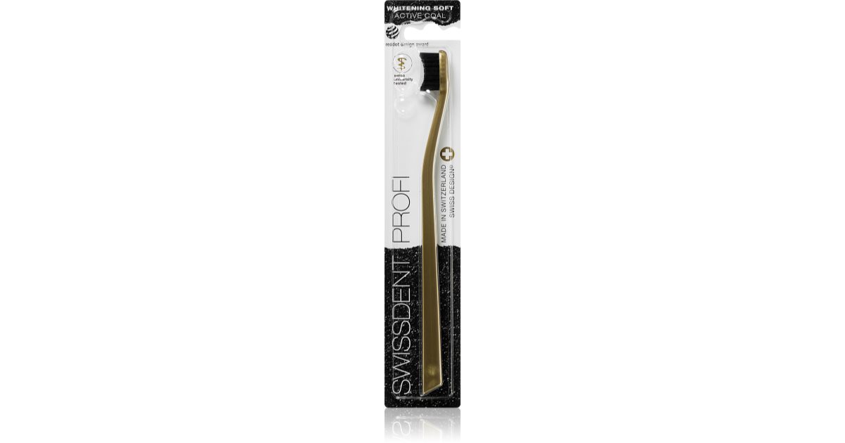 Swissdent Whitening Gold Active Coal toothbrush | notino.co.uk