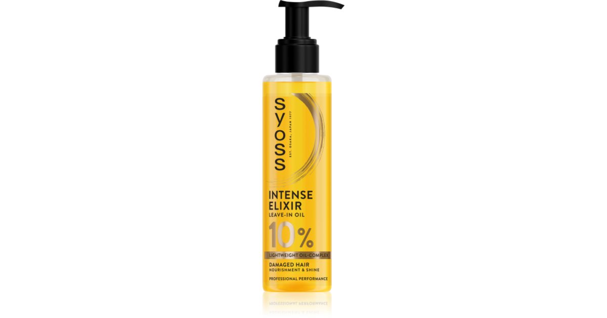 Syoss Intense Elixir Leave-in Oil oil treatment for damaged hair ...