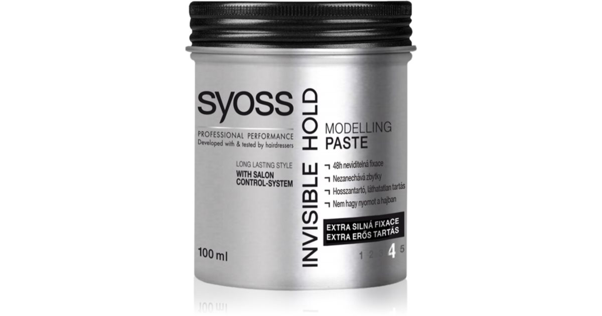 Syoss Invisible Hold Shaping Paste With Extra Strong Fixation | notino ...