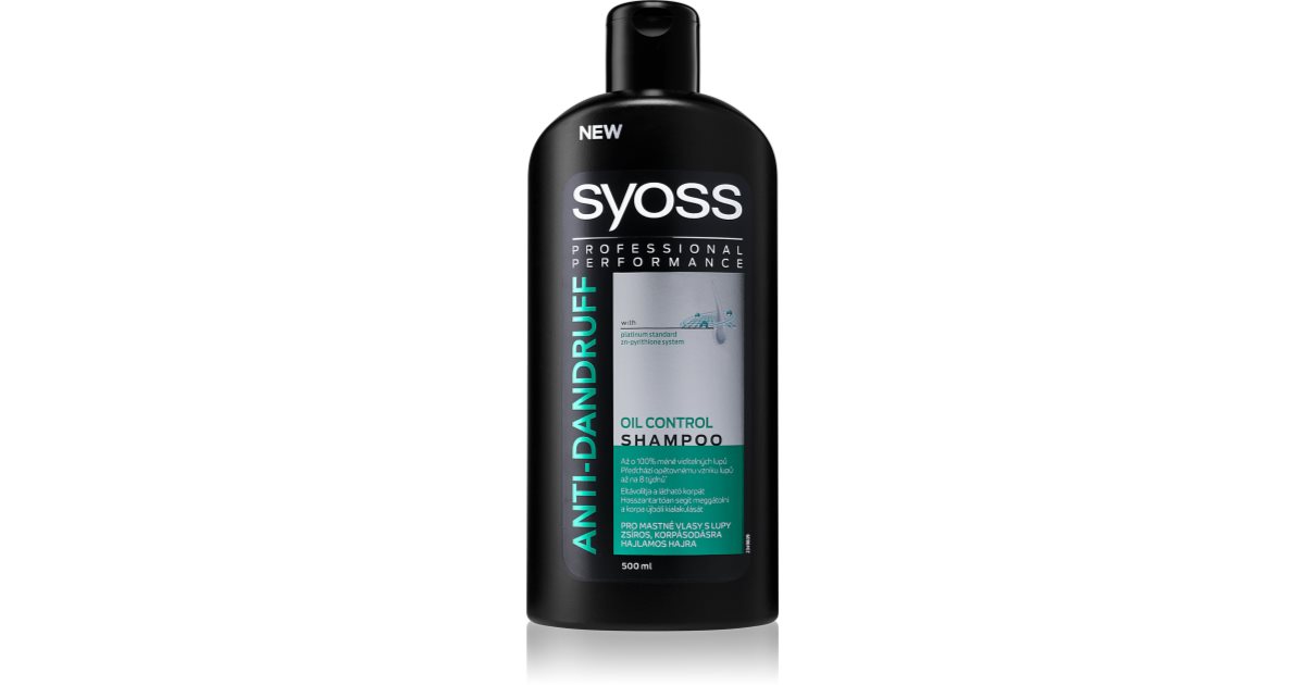 Syoss Anti-Dandruff Oil Control Shampoo for Oily Hair Against Dandruff ...