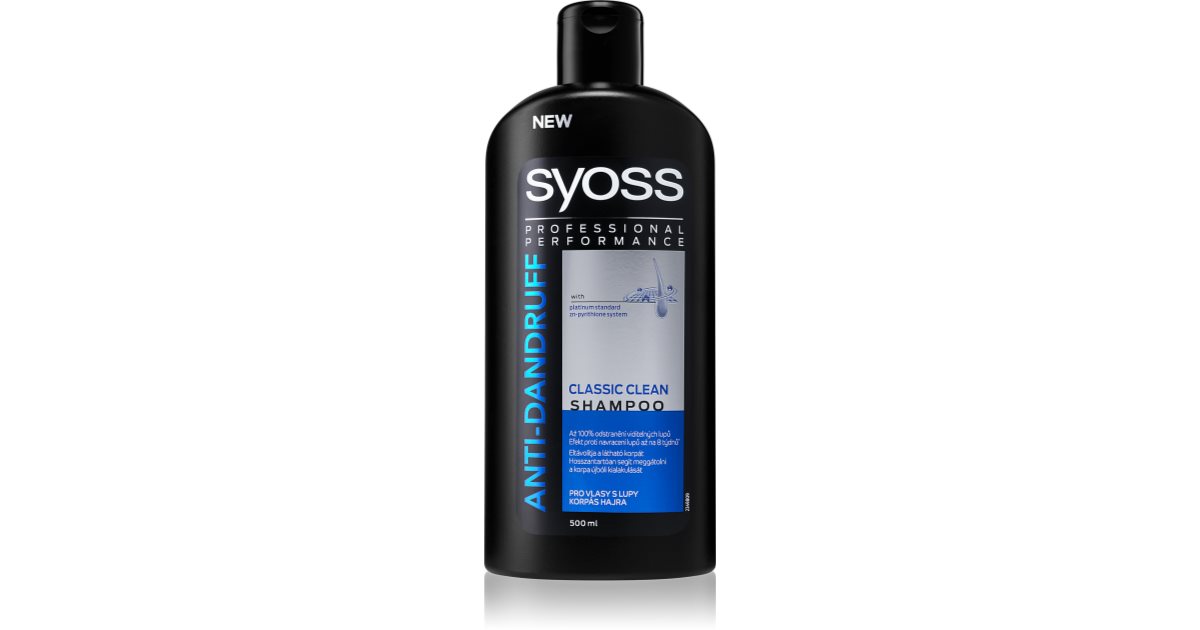 Syoss Anti-Dandruff Classic Clean Refresh Shampoo Against Dandruff ...