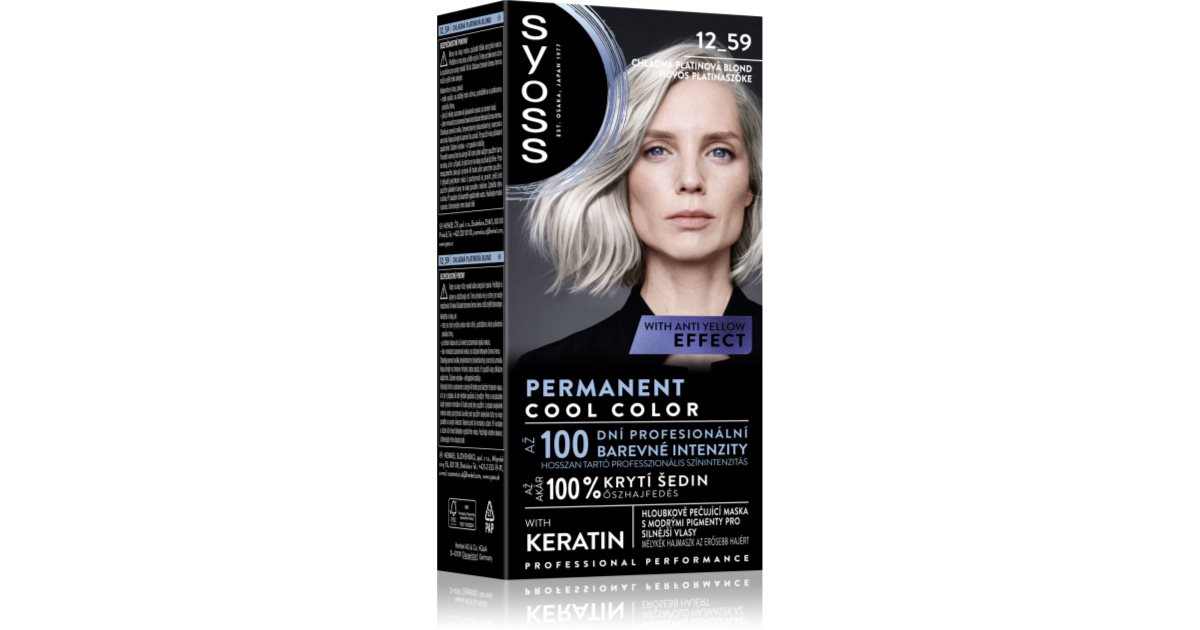 Syoss Cool Blonds permanentná farba na vlasy | notino.sk
