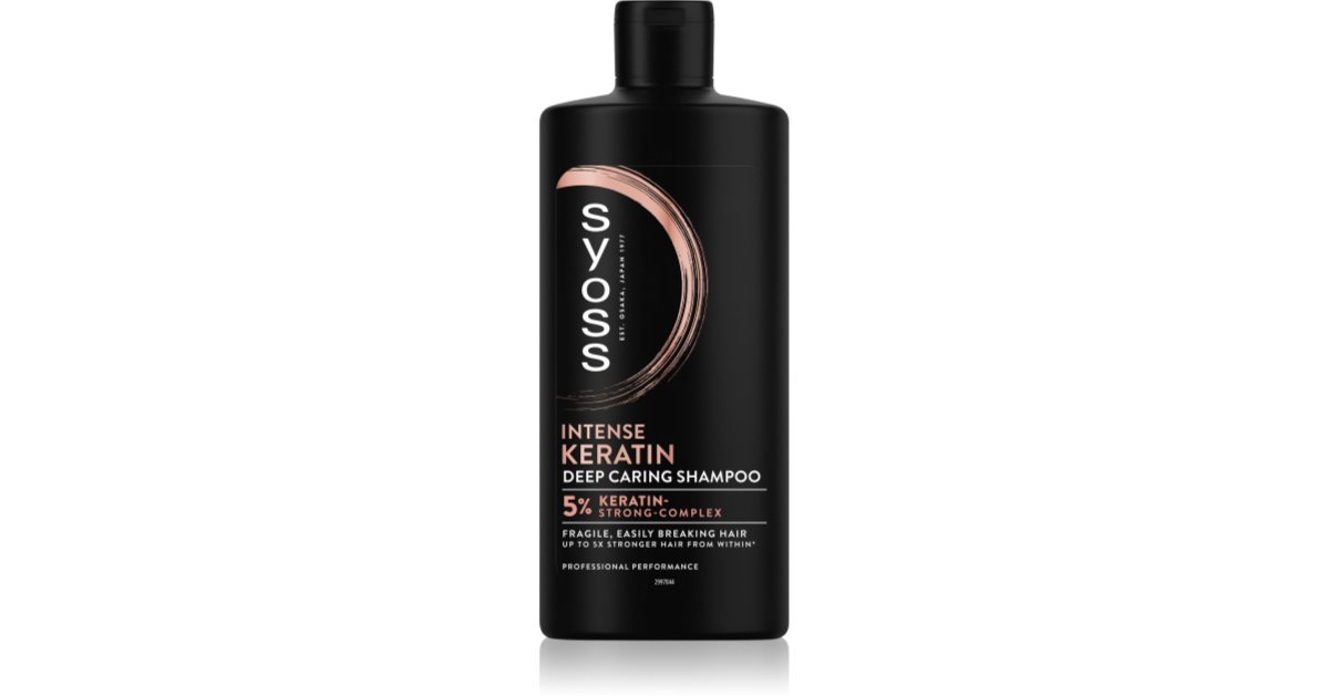 Syoss Intense Keratin shampoo with keratin to treat hair brittleness ...