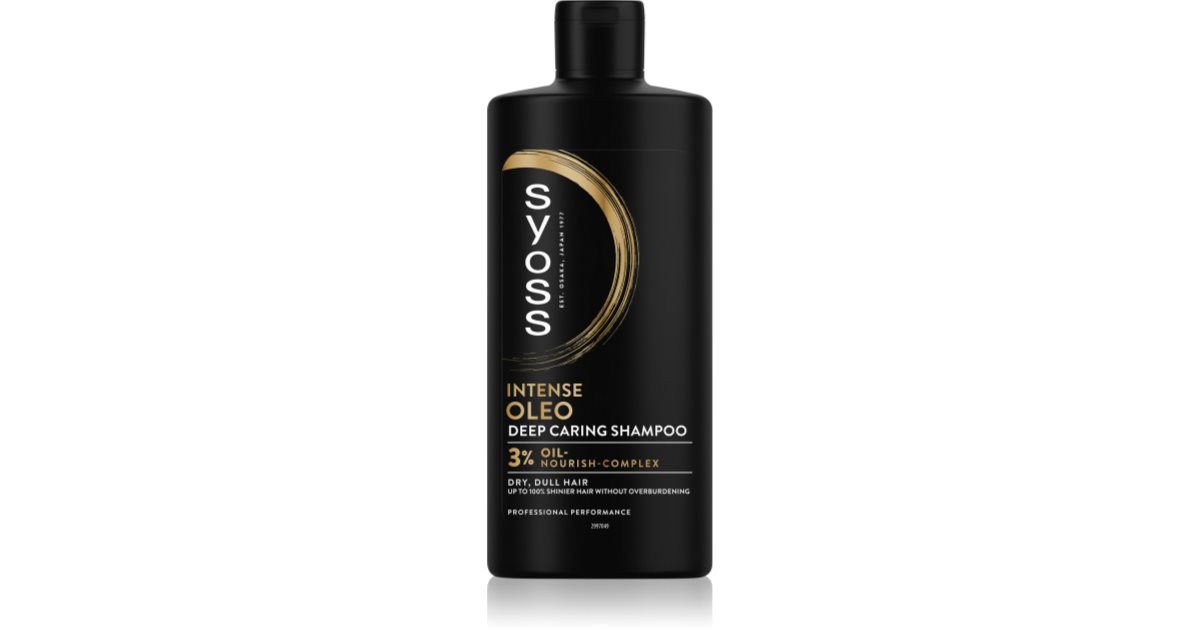 Syoss Oleo Intense shampoo for shiny and soft hair | notino.co.uk