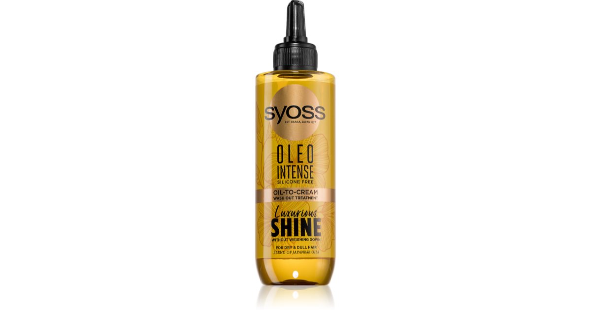 Syoss Oleo Intense oil cream for shiny and soft hair | notino.co.uk