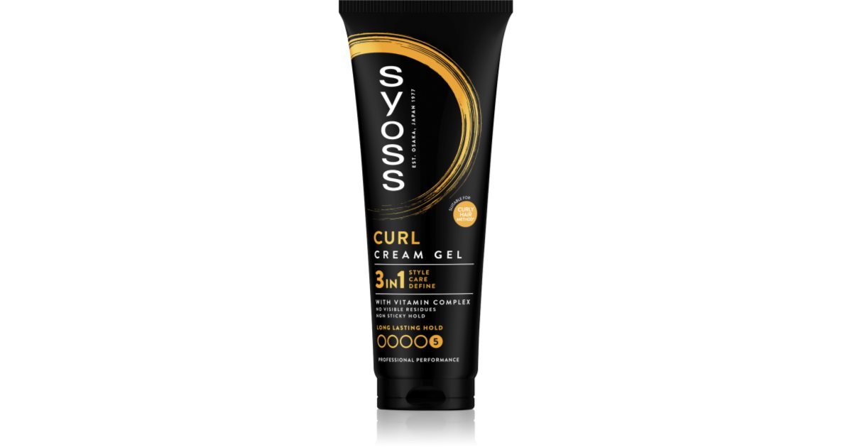 Syoss Curl Control Styling kräm för definiering av lockar Med gel ...
