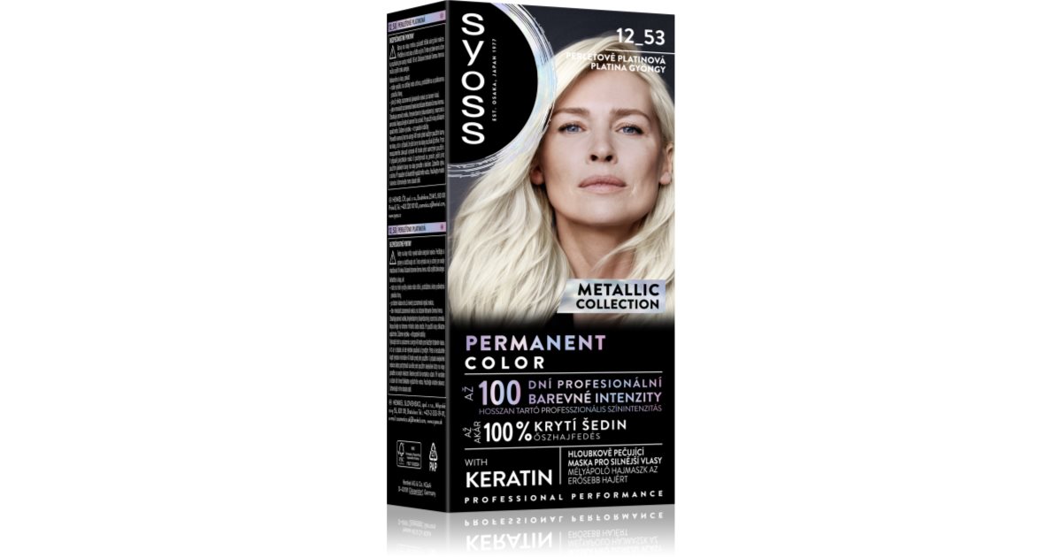 Syoss Color Metallic Collection permanent hair dye | notino.co.uk