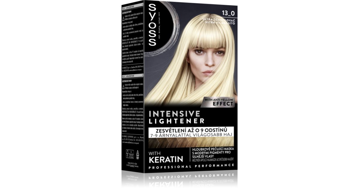 Syoss Intensive Blond decolorant pentru decolorarea părului recenzie ...