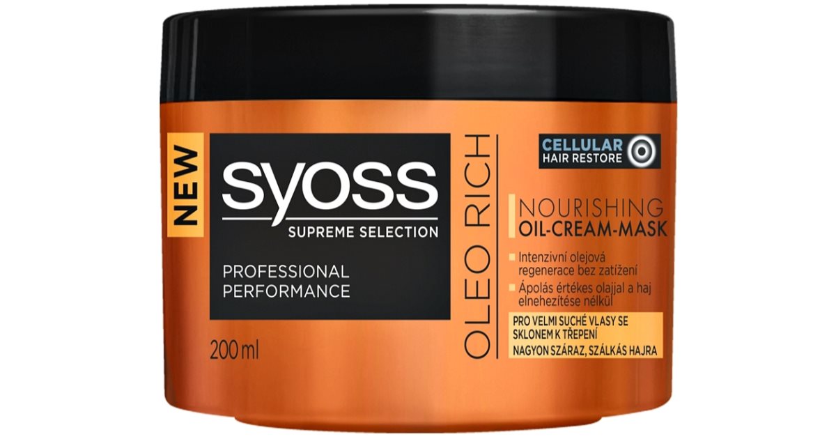 Syoss Supreme Selection Oleo Rich Nourishing Hair Mask | notino.se