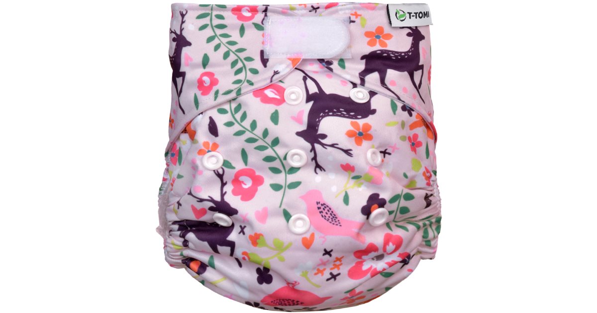 T-TOMI Pant Diaper AIO Changing Set Velcro washable nappy pants with ...