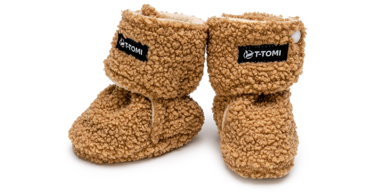 T-TOMI TEDDY Booties Brown baby shoes | notino.co.uk