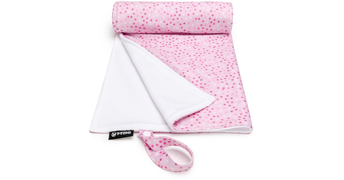 T-TOMI Changing Pad Pink Dots washable changing mat | notino.co.uk
