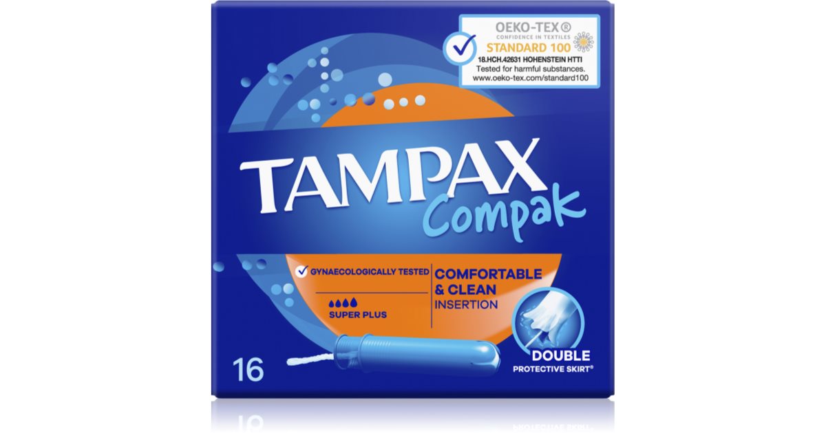 Tampax Compak Super Plus tampons with applicator | notino.co.uk