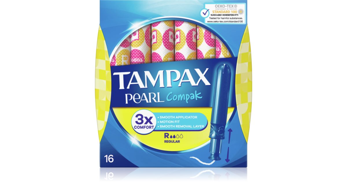 Tampax Compak Pearl Regular tampons with applicator | notino.ie