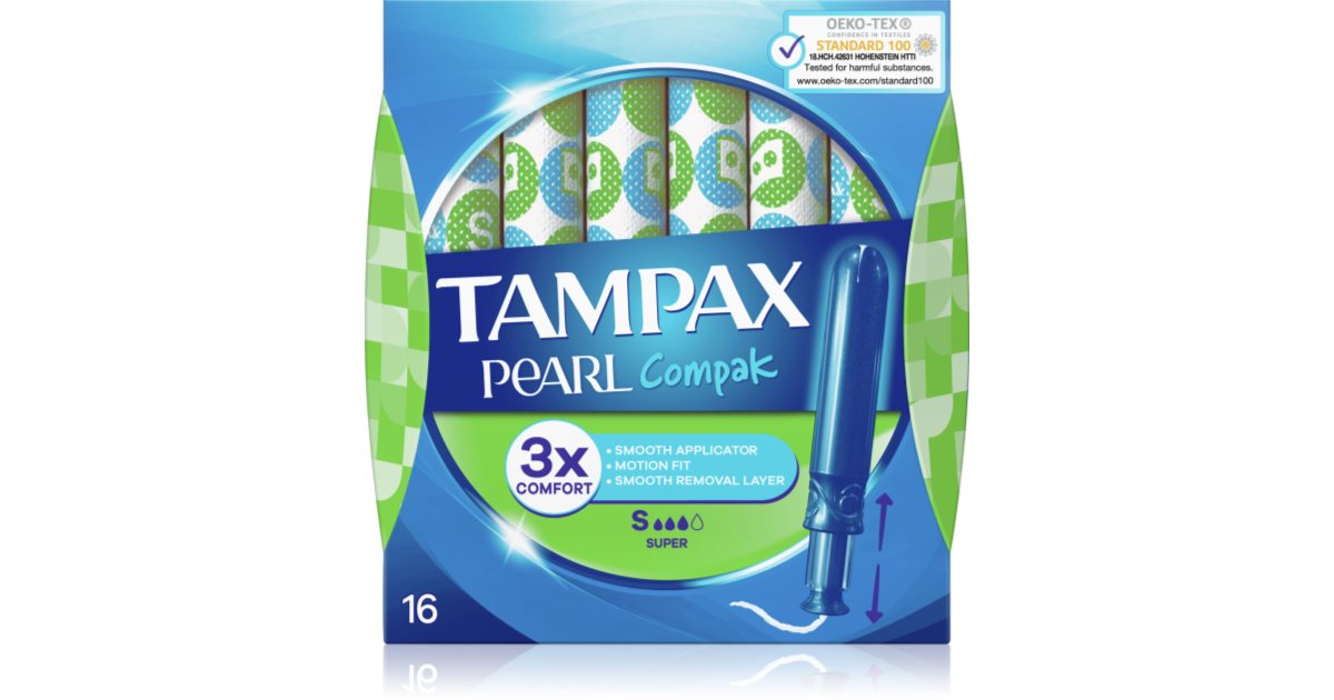 Tampax Compak Pearl Super tampons with applicator | notino.co.uk
