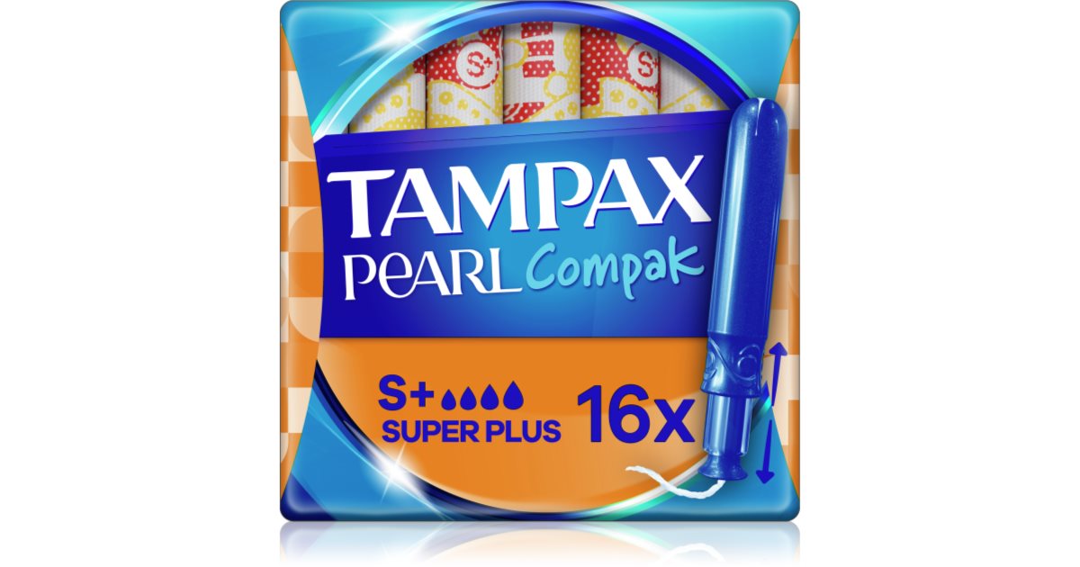 Tampax Compak Pearl Super Plus tamponer med applikator | notino.dk