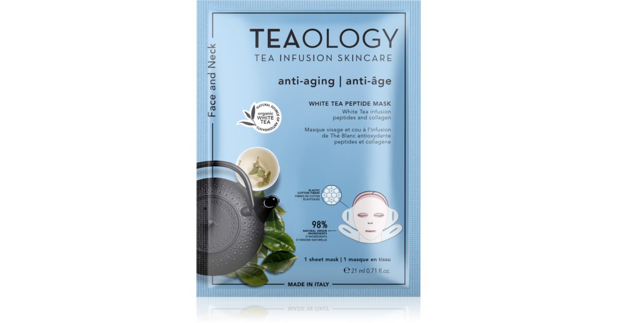 Teaology White Tea Peptide Mask masque tissu lifting intense et éclat ...