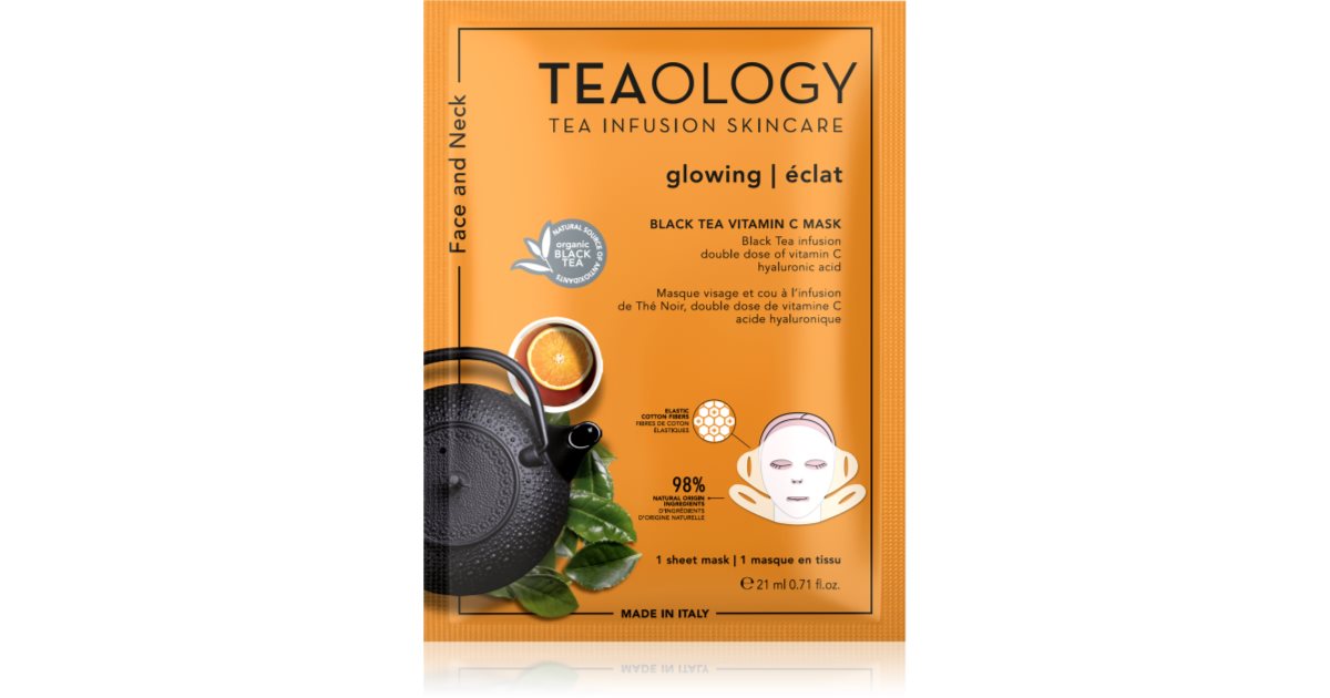 Teaology Face Mask Vitamin C mascarilla hoja con vitamina C | notino.es