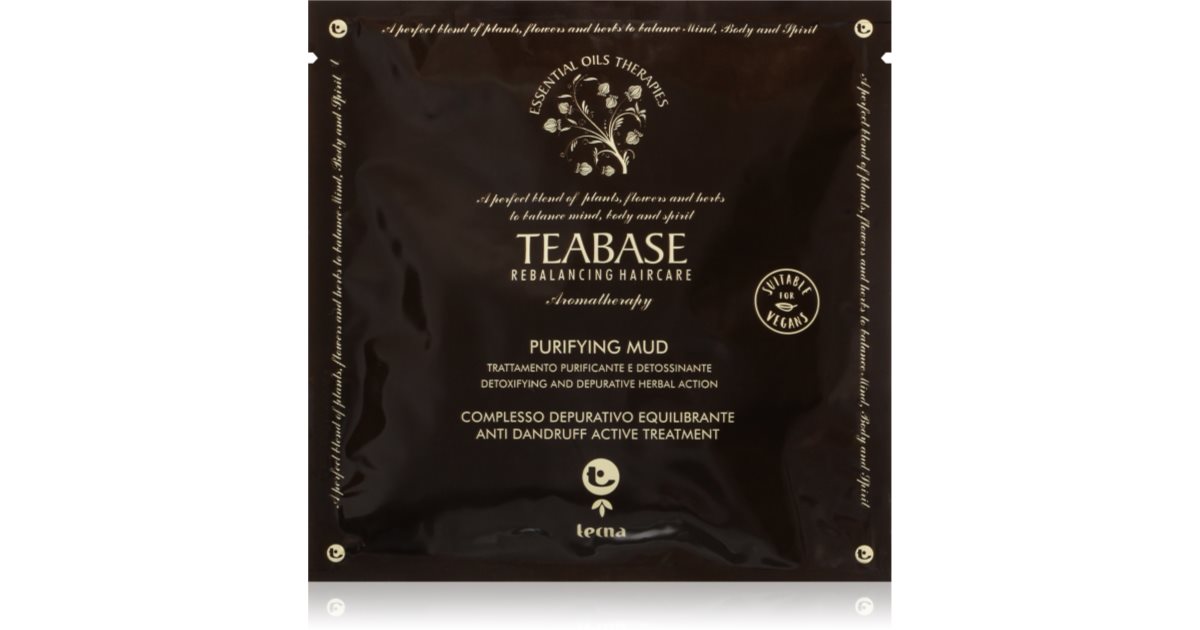 Tecna Teabase Purifying Mud impacco di fango per il cuoio capelluto ...