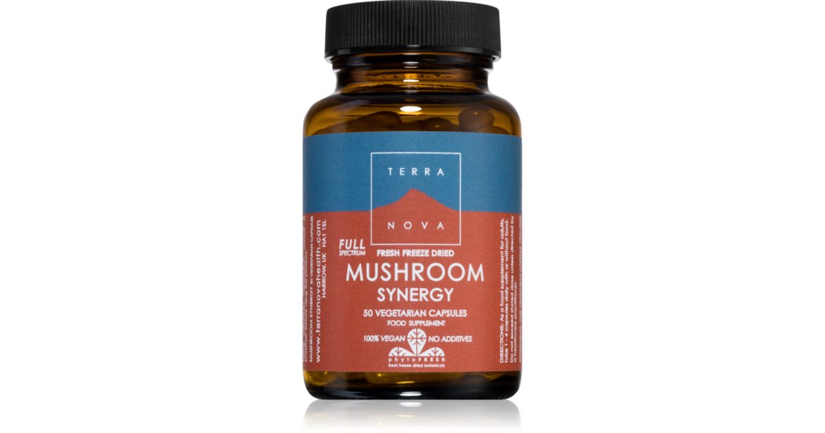 Terranova Health Synergy Mushrooms BIO kapsuly na podporu imunitného ...