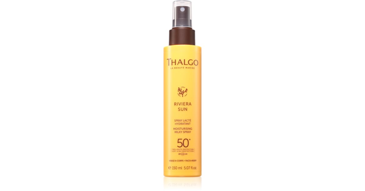 Thalgo Riviera Sun Moisturising Milky Spray SPF50+ lait solaire en ...