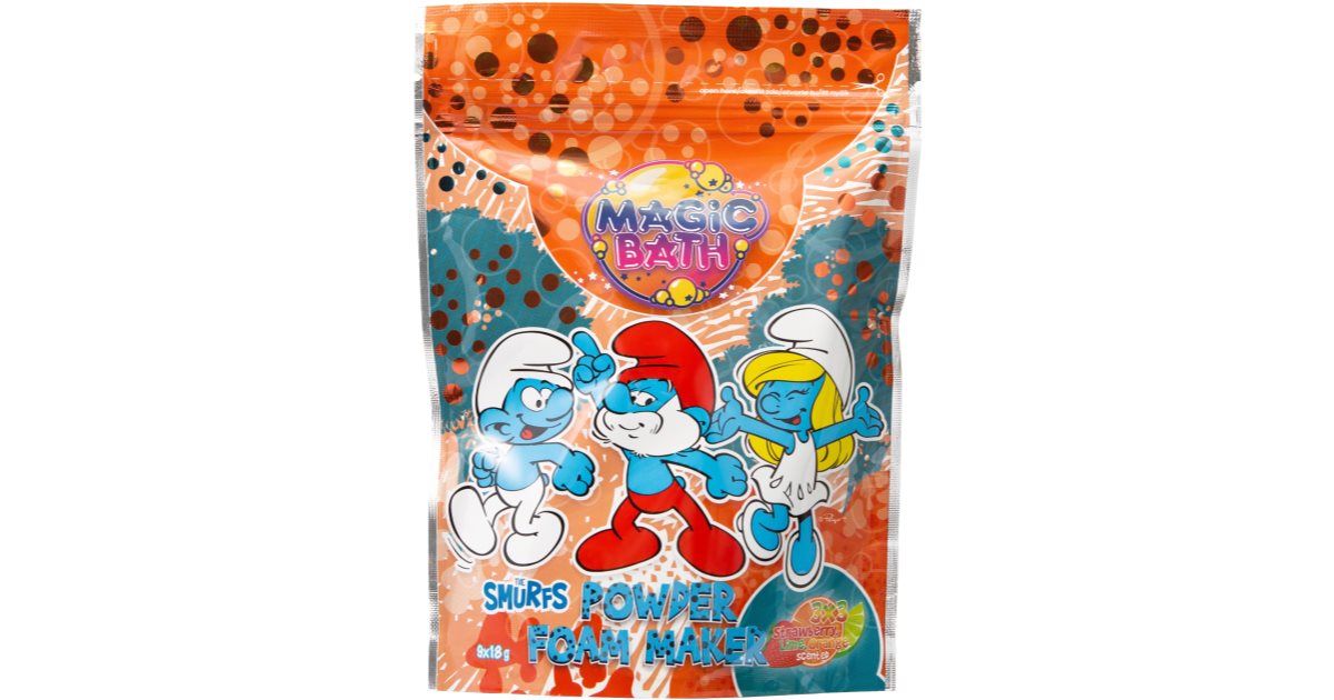 The Smurfs Magic Bath Powder Foam Maker Fizzy Bath Bombs for children ...