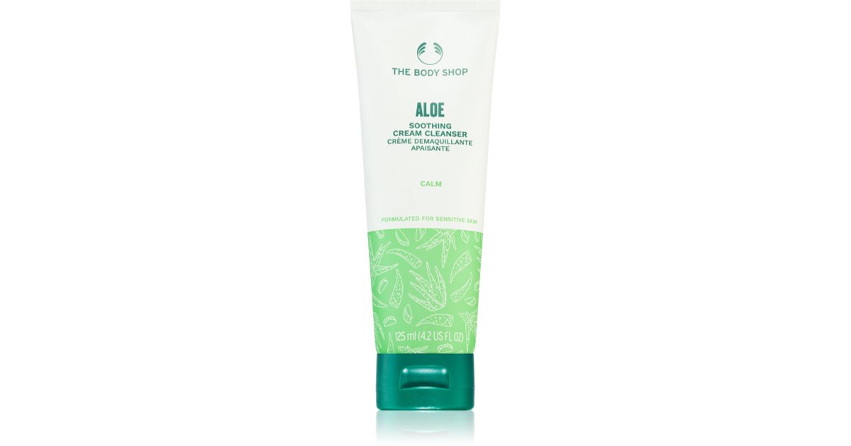 The Body Shop Aloe Soothing Cream Cleanser lait nettoyant pour apaiser ...