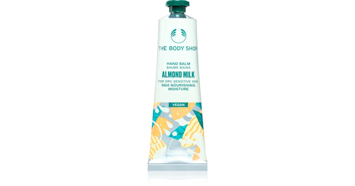 The Body Shop Almond Hand Balm Vegan Hand Cream with almond milk ...