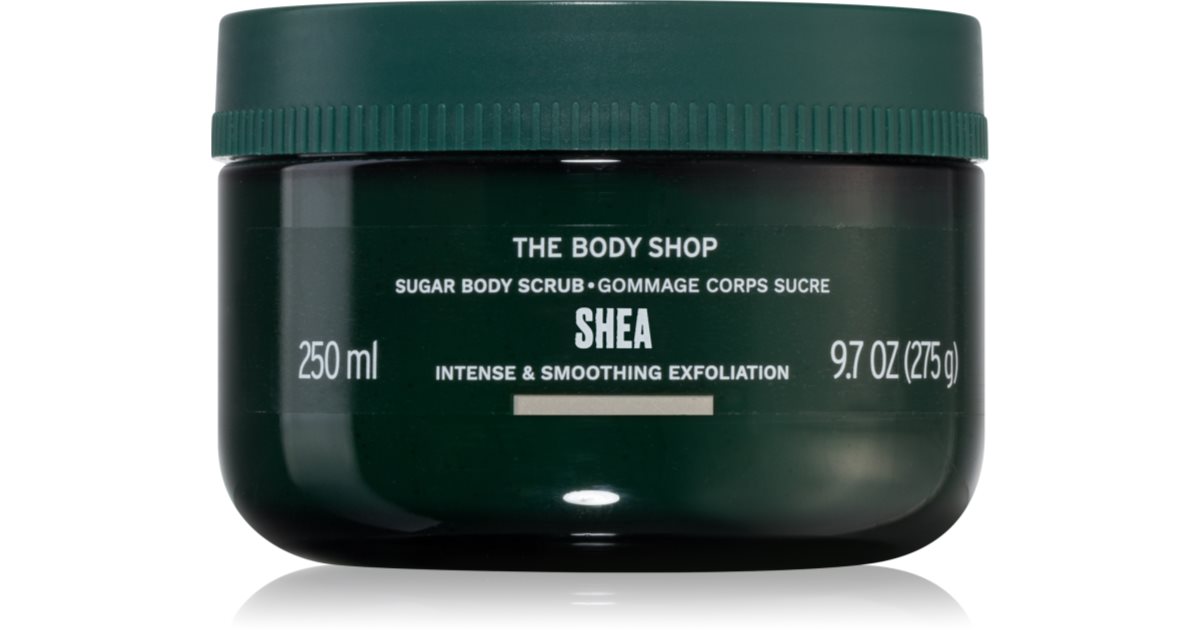 The Body Shop Shea Body Scrub Körper-Peeling mit Zucker mit Bambus ...