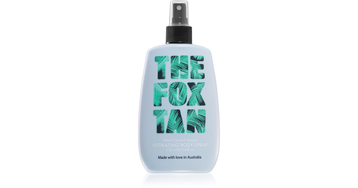 The Fox Tan Hydration Island Coconut Mango Refreshing Body Spray for ...