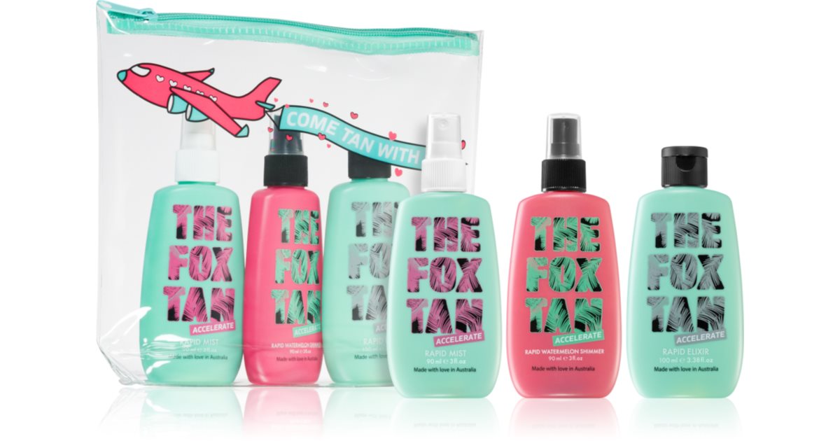 The Fox Tan The Jet-Setter travel set (to accelerate tanning) | notino ...