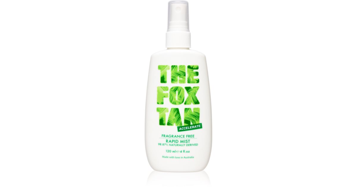 The Fox Tan Fragrance Free Mist Body Spray to accelerate tanning ...
