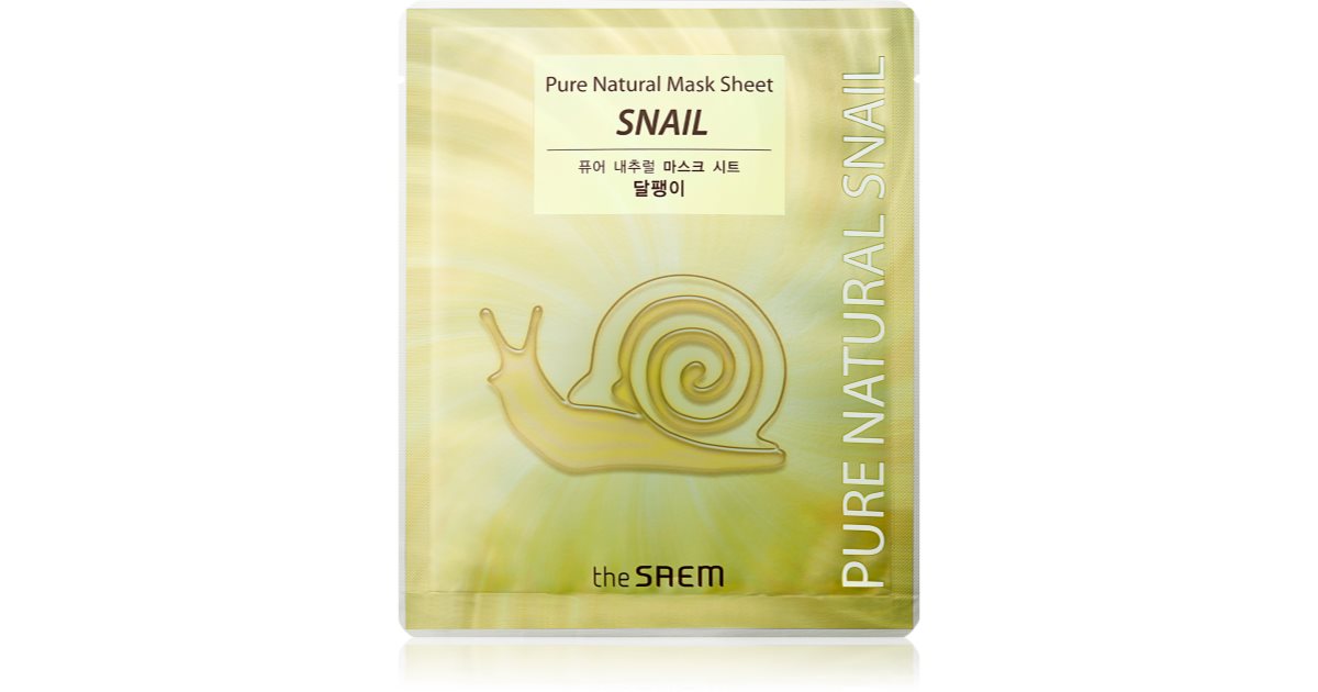 The Saem Pure Natural Snail revitalising sheet mask | notino.co.uk