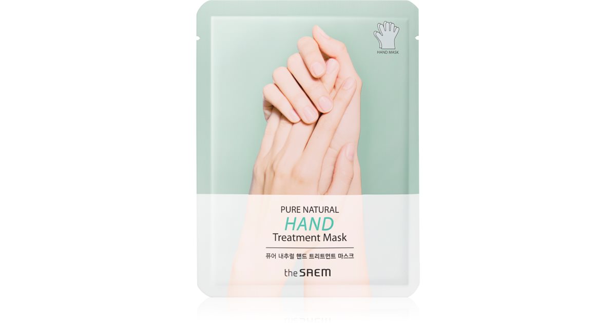 The Saem Pure Natural Hand Treatment feuchtigkeitsspendende Maske für ...