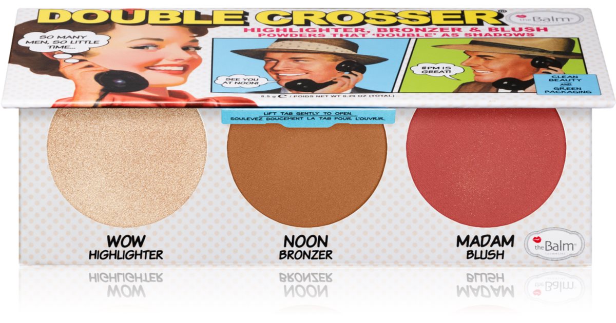 theBalm Double Crosser® Palette visage 3 en 1 | notino.fr