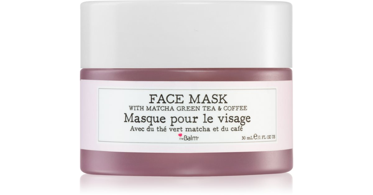 theBalm To The Rescue® Matcha Green Tea & Coffee masque visage ...