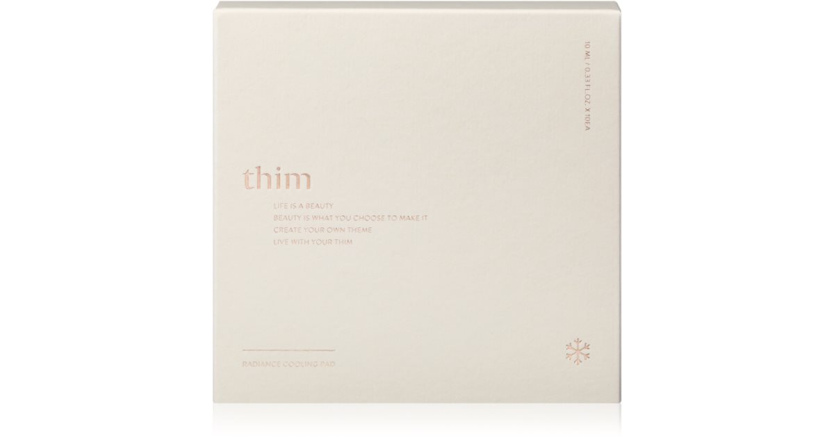 thim Radiance Cooling Pad patchs tonifiants effet rafraîchissant ...