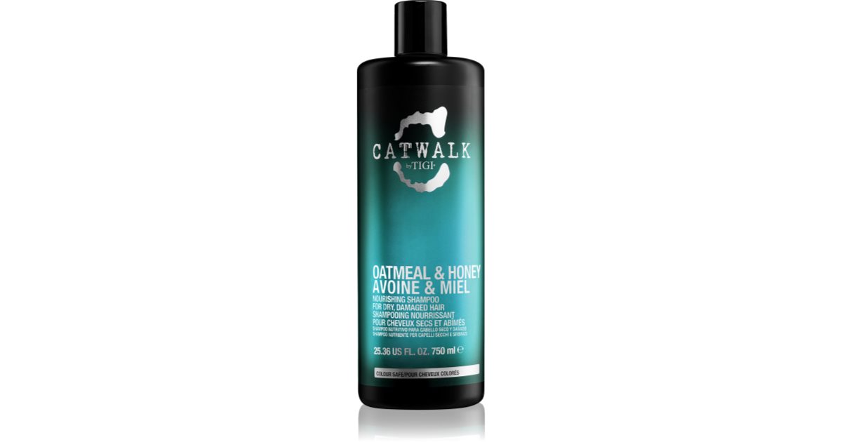 TIGI Catwalk Oatmeal & Honey champú nutritivo para cabello seco y ...
