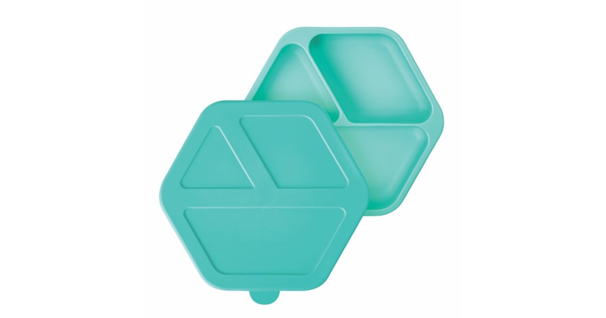 Tiny Twinkle Silicone Plate divided plate with lid | notino.ie