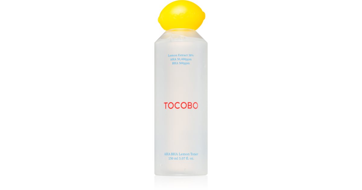 TOCOBO AHA BHA Lemon Toner clarifying toner to even out skin tone ...