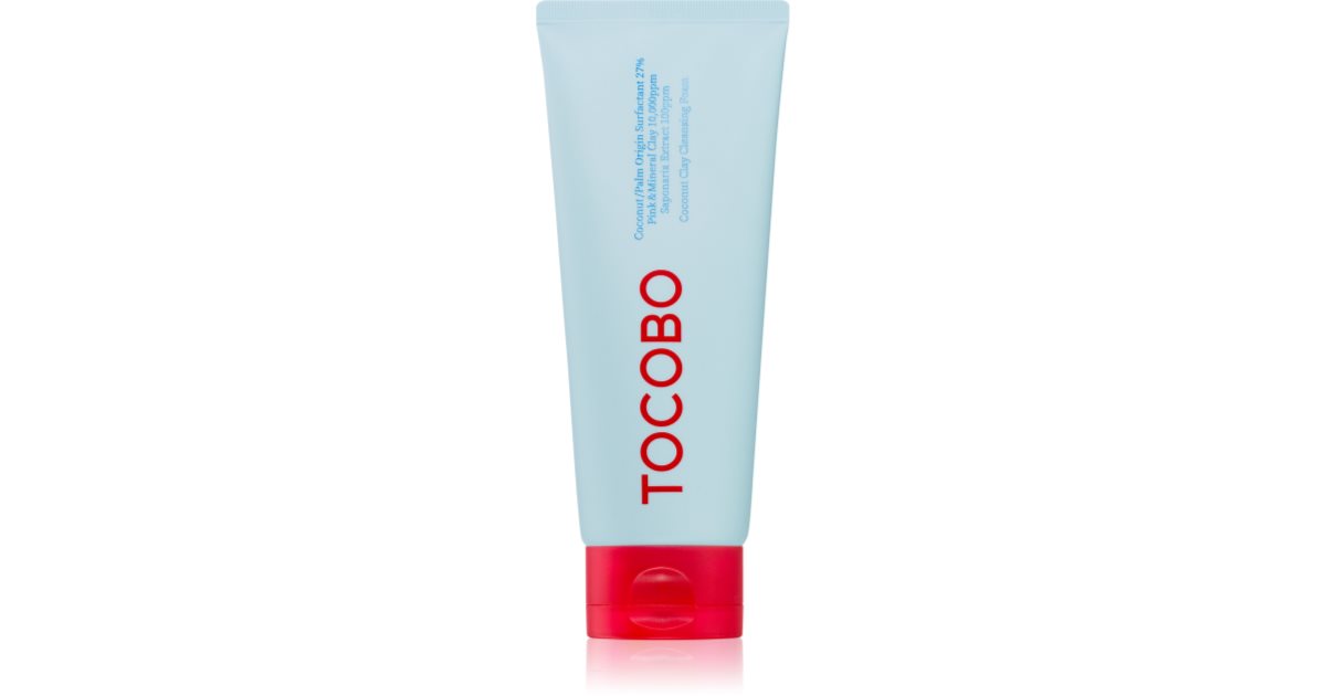 TOCOBO Coconut Clay Cleansing Foam giliai valančios putos su moliu ...