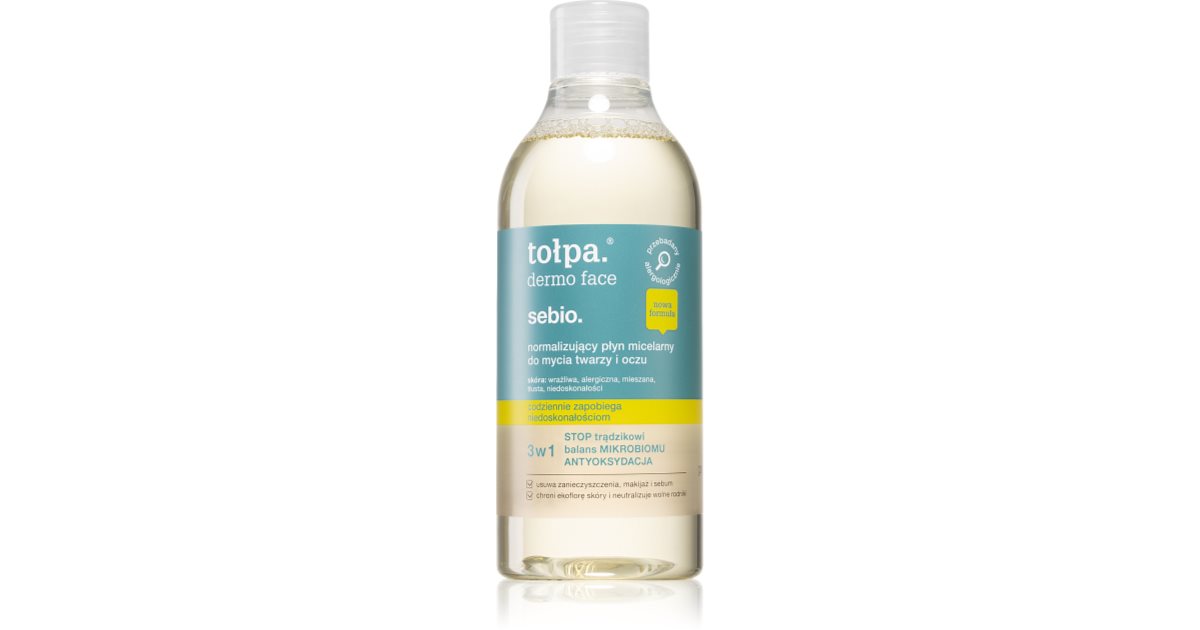 Tołpa Dermo Face Sebio Micellar Water 3 in 1 for skin with ...