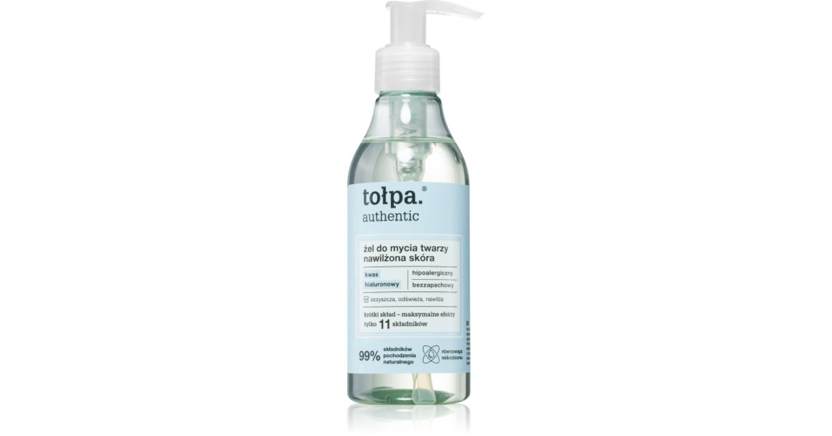 Tołpa Authentic gel démaquillant et nettoyant pour un effet naturel ...