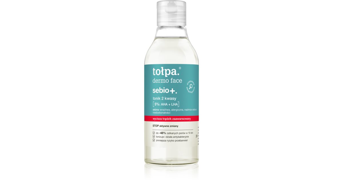 Tołpa Dermo Face Sebio + lotion tonique aux acides | notino.fr
