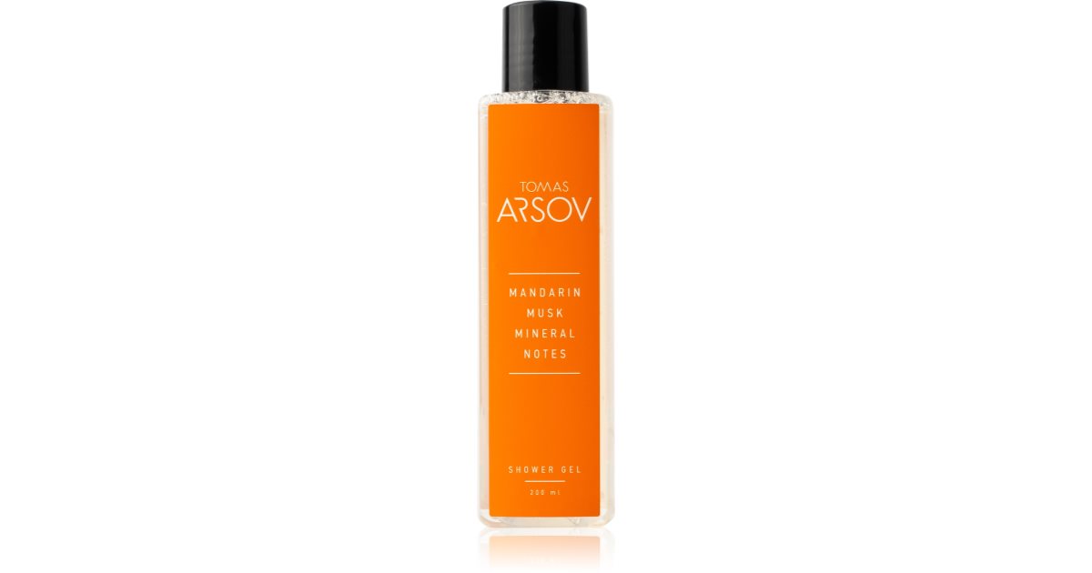 Tomas Arsov Mandarin Musk Mineral Notes Shower Gel with moisturising ...